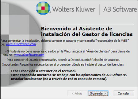 Instalar Gestor de Licencias manualmente (GL)
